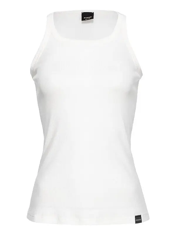 Pinko Cassetta Tank Top - Milk White