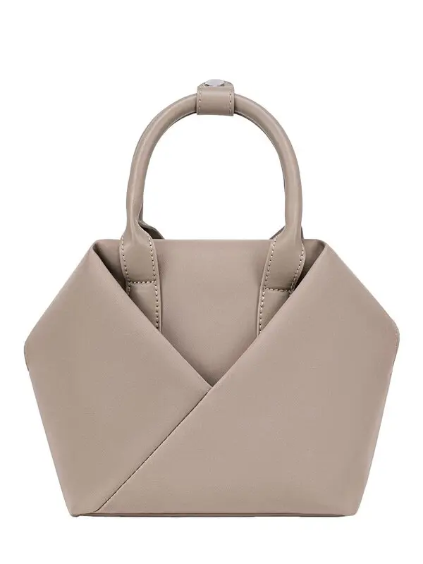 LUX AND NYX Origami Crossbody Tote And Handbag - Champagne Taupe