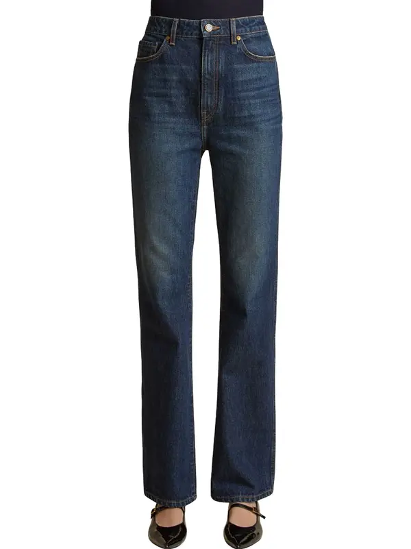 Khaite Danielle High-rise Straight-leg Jeans - Lansing