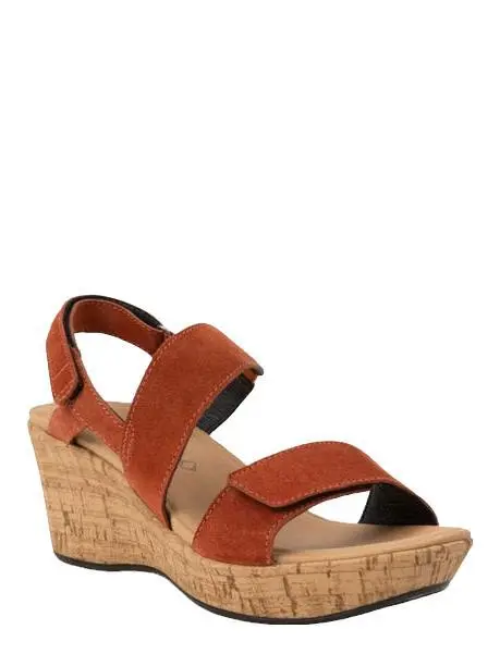 Naot Sunrise Platform Wedge Sandal - Spice Nubuck