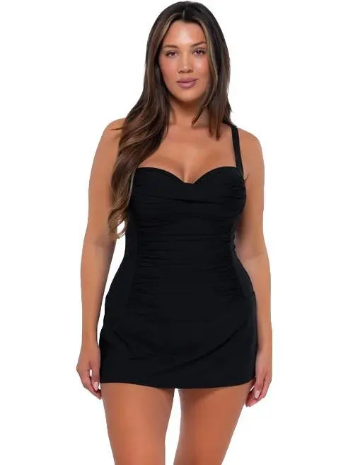 SUNSETS ESCAPE Sienna Swim Dress - Black