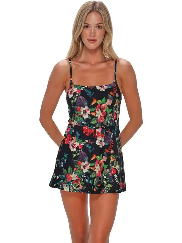 SUNSETS Naomi Swim Dress - Fleur Noire