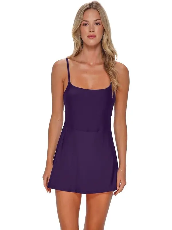 SUNSETS Naomi Swim Dress - Paradise Plum