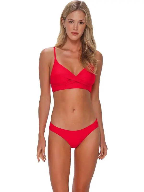 SUNSETS Lyla Bralette Bikini Top - Geranium