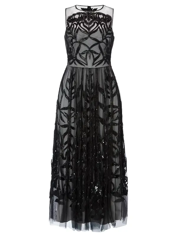 TEMPERLEY LONDON Inez Midi Dress - Black
