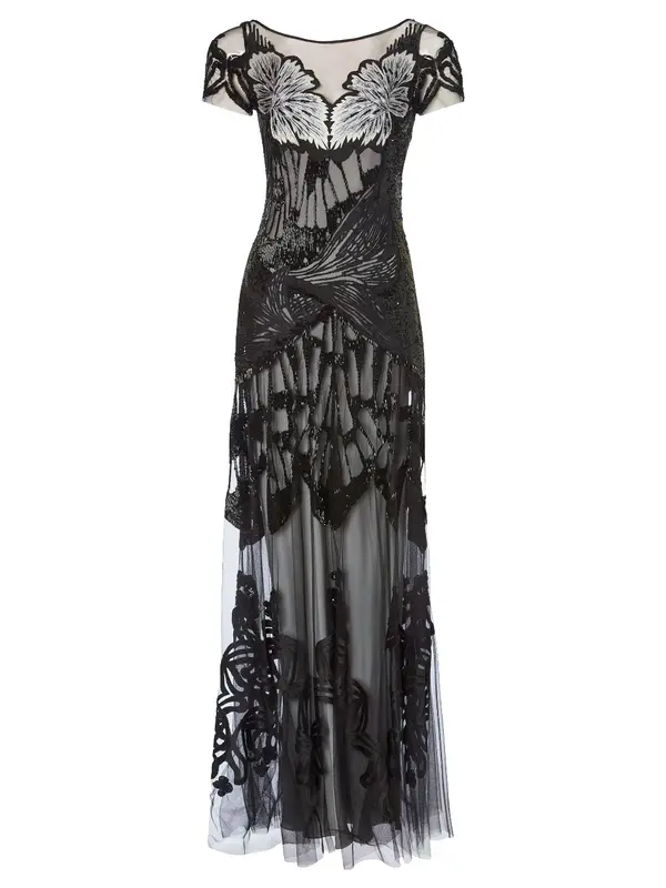 TEMPERLEY LONDON Inez Midi Dress - Black