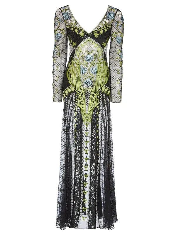 TEMPERLEY LONDON Gigi Maxi Dress - Black