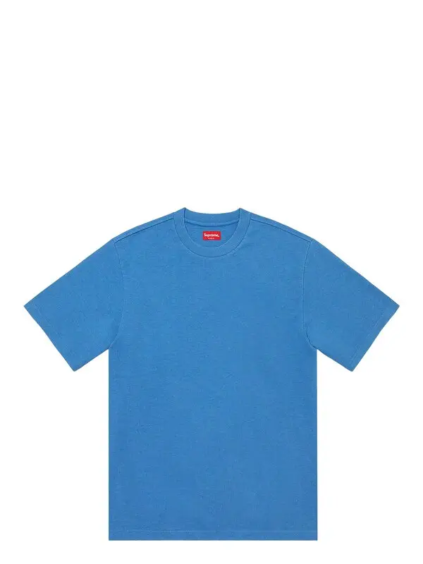 Supreme Contrast Appliqué Short-sleeve Top 'light - Blue