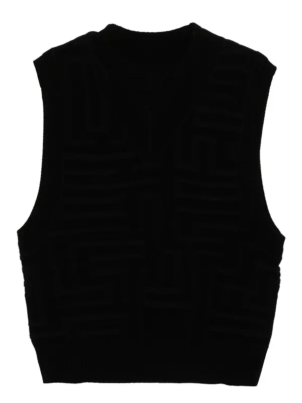 TEAM WANG DESIGN Choices Jacquard Vest - Black