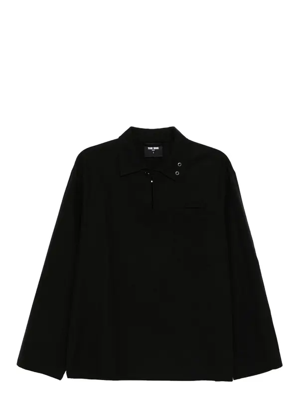 TEAM WANG DESIGN Choices Herringbone Shirt - Black