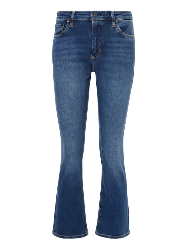 Ag Jodi Cropped Flare Jeans - Blue