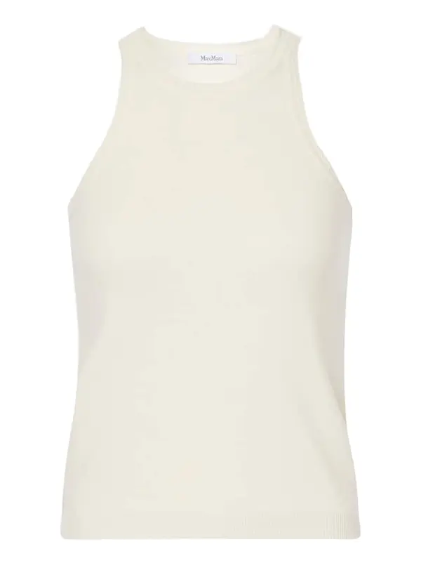 Max Mara Arnes Cotton Tank Top - White
