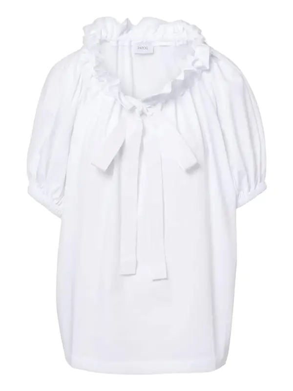 Patou Cotton Jersey Top - White
