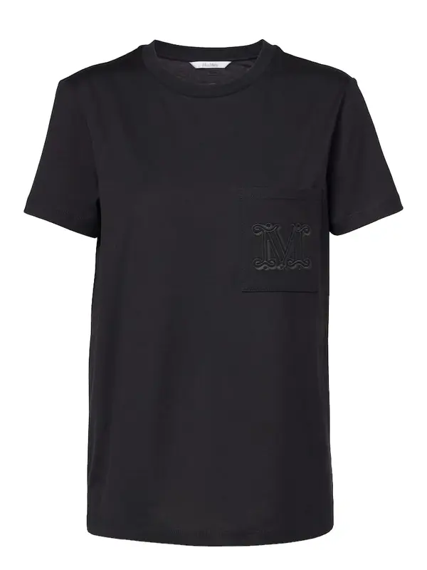 Max Mara Papaia Logo T-shirt - Black