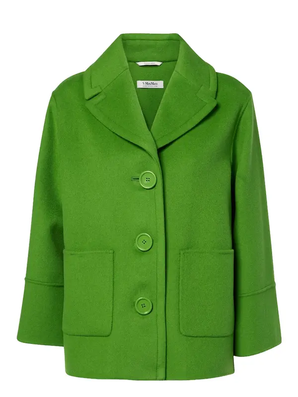 Max Mara Windsor Wool Loden Jacket - Green