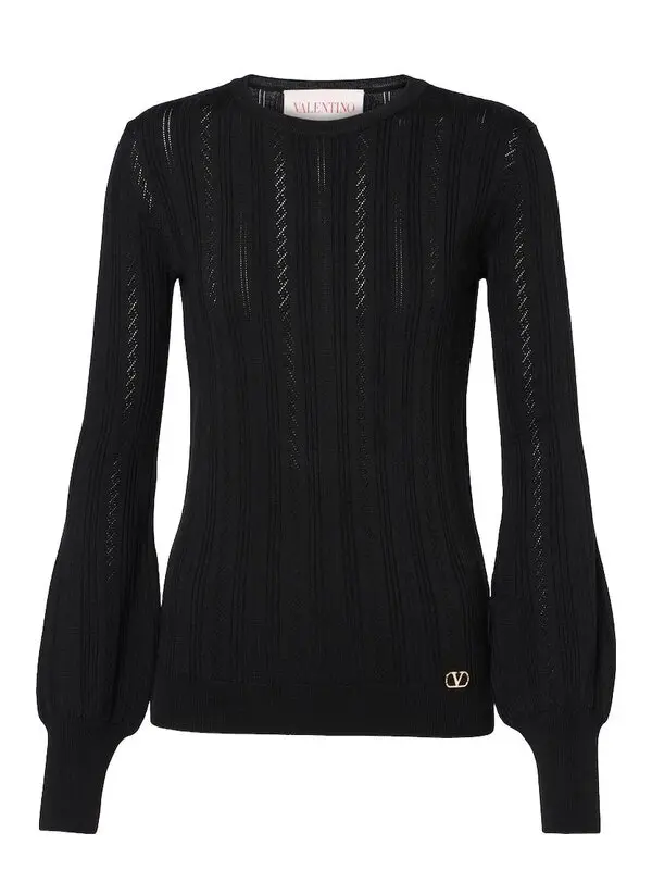 Valentino Garavani Virgin Wool Sweater - Black