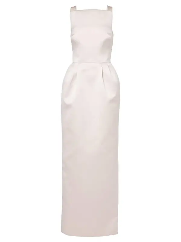 Safiyaa Trecchi Embellished Satin Gown - Black