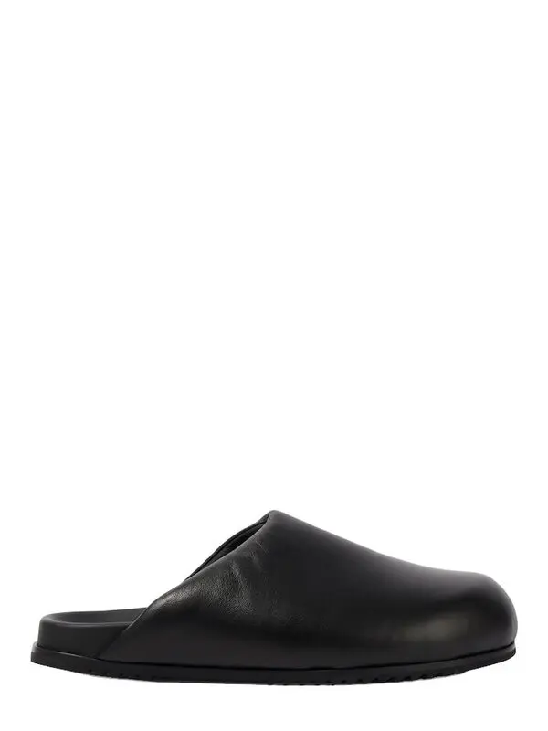 Rick Owens Granola Leather Mules - Black