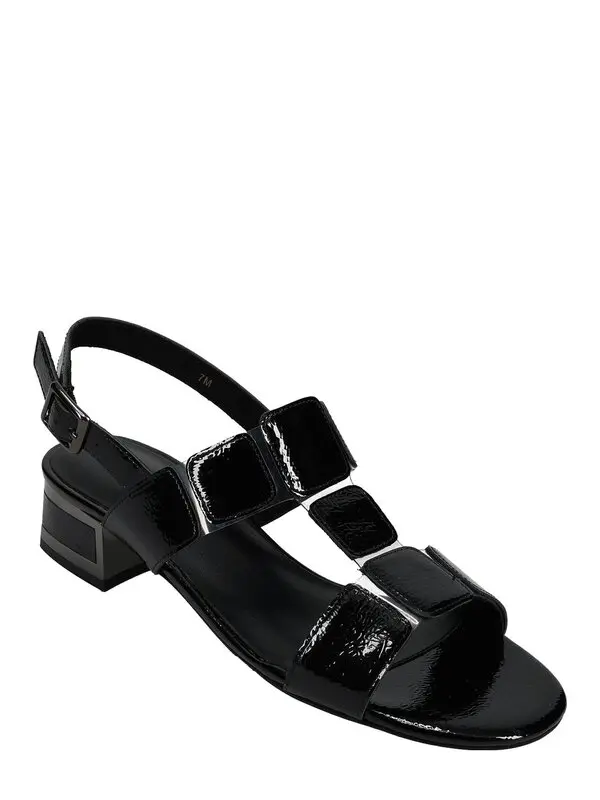 Vaneli Hatty Metallic Slingback Sandal - Black