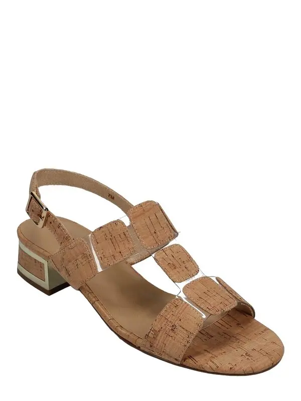Vaneli Hatty Metallic Slingback Sandal - Natural