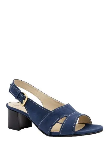 AMALFI BY RANGONI Efrem Slingback Sandal - Navy Long Beach