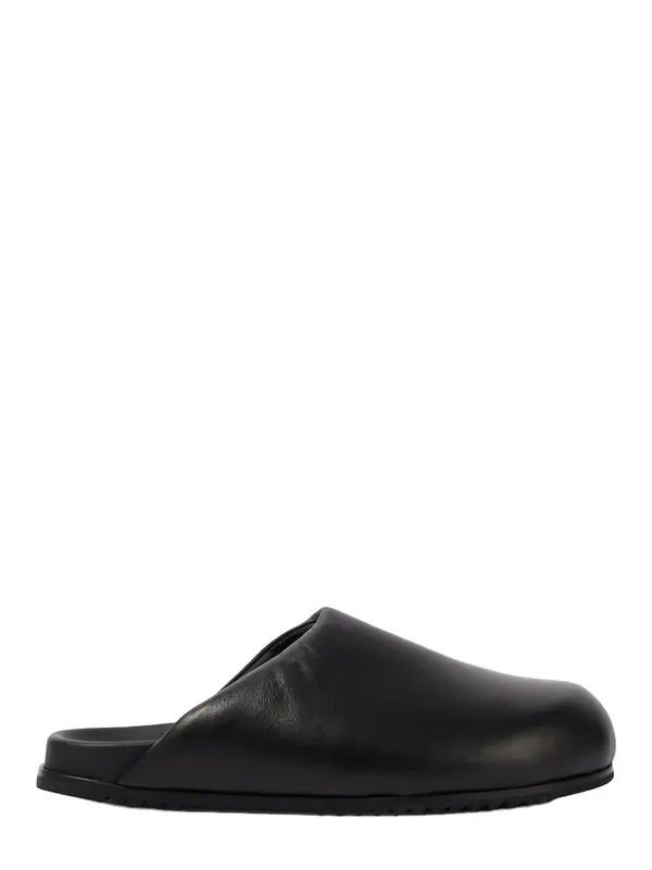 Rick Owens Granola Leather Mules - Black