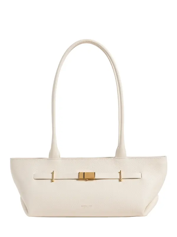 DEMELLIER Shoulder Bag - Off White Small Grain