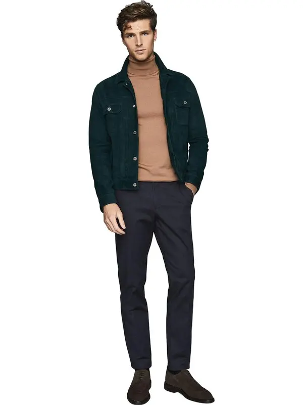 REISS Reg Eastbury Reg Regular Fit Chinos - Navy