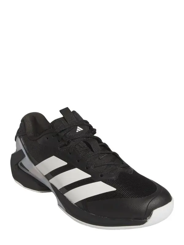 Adidas Adizero Ubersonic 5 Tennis Shoes - Core Black / Zero Metalic / Silver Metallic