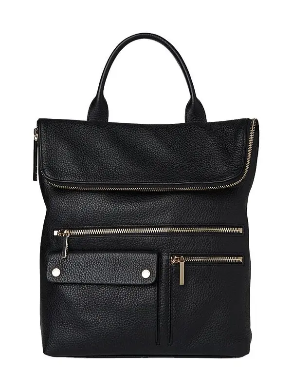 Whistles Farrow Leather Backpack - Black