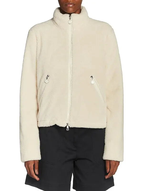Moncler Polignac Mixed Media Jacket - Natural