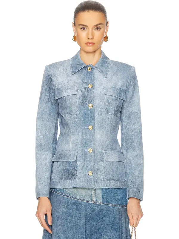 Brandon Maxwell The Gage Jacket - Denim