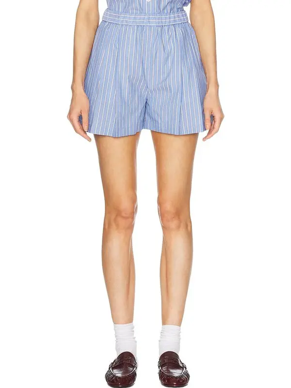Marni High Waisted Short - Blue China