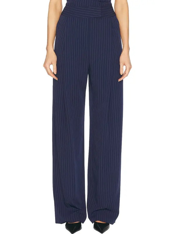 THE SEI Boyfriend Trouser - Pinstripe