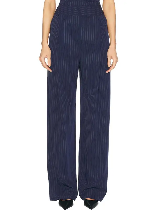 THE SEI Boyfriend Trouser - Pinstripe