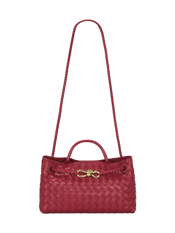 Bottega Veneta East West Andiamo Bag - Rosewood & Muse Brass