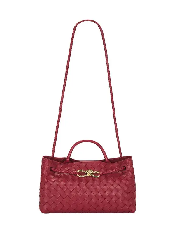 Bottega Veneta East West Andiamo Bag - Rosewood & Muse Brass