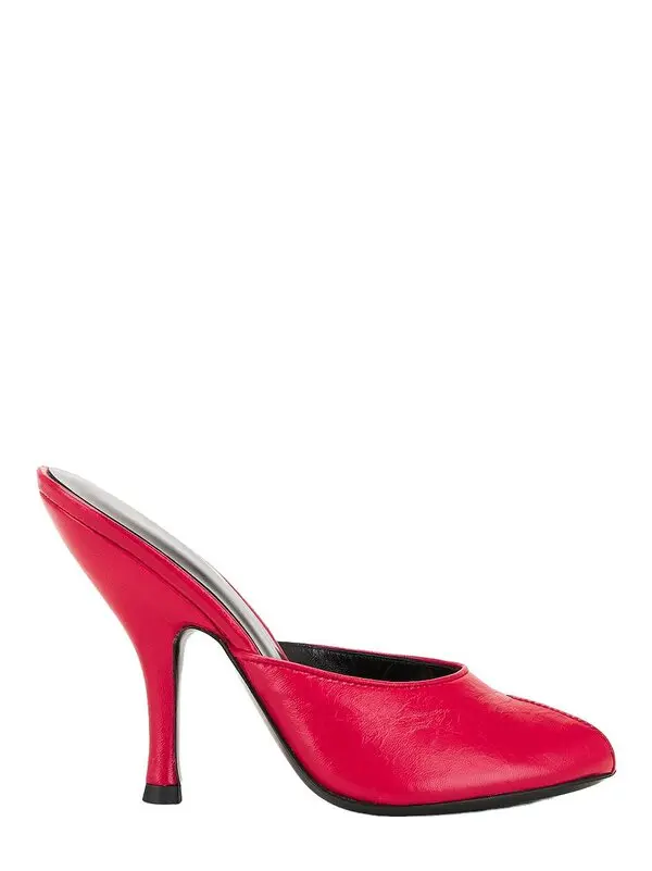 JUDE Date Mule - Red Leather