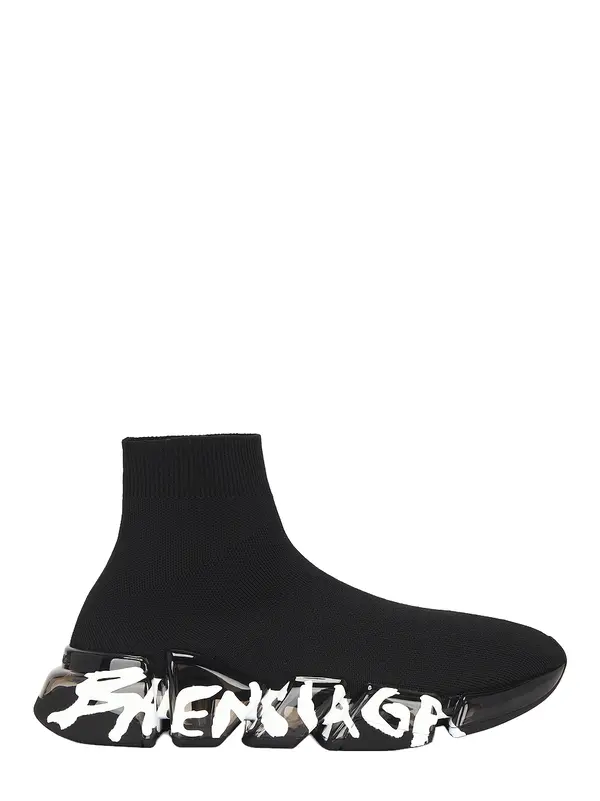 Balenciaga Speed 2.0 Lt Sneaker - Black & White
