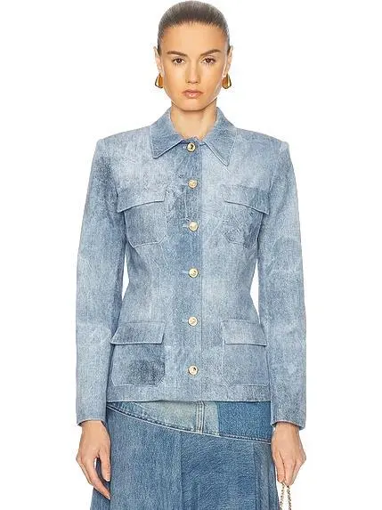 Brandon Maxwell The Gage Jacket - Denim