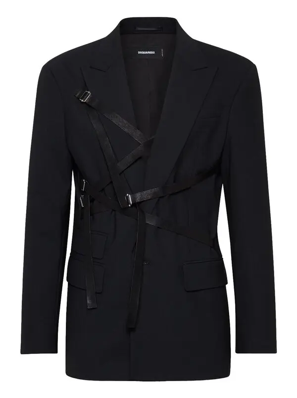 Dsquared2 Buckle-detail Blazer - Black