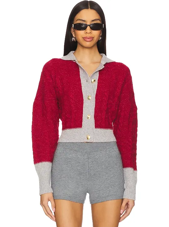 ASTA RESORT Bella Cardigan - Ruby