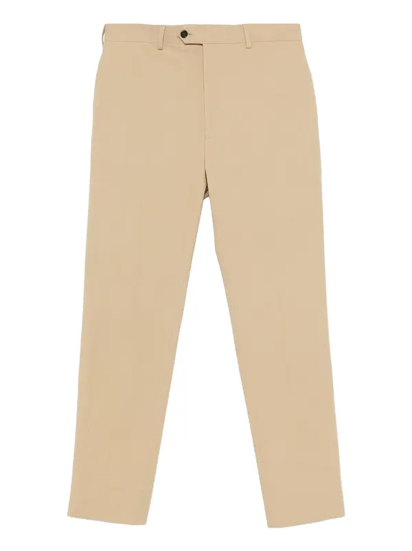 FURSAC Cotton Chino Trousers - Brown