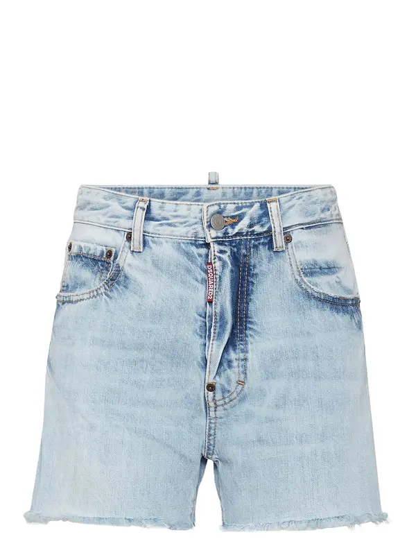 Dsquared2 Five-pocket Denim Shorts - Blue