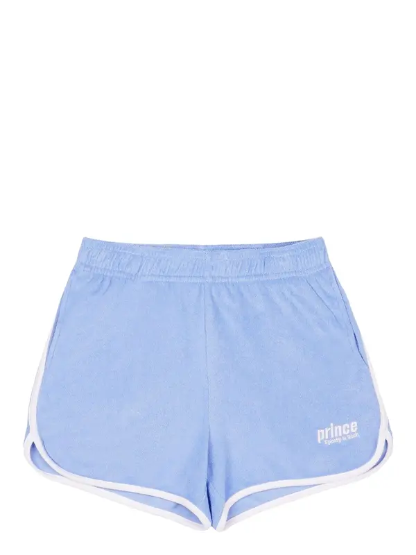 SPORTY & RICH X Prince Disco Cotton Shorts - Blue