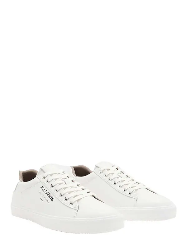ALLSAINTS Underground Leather Sneakers - Triple White