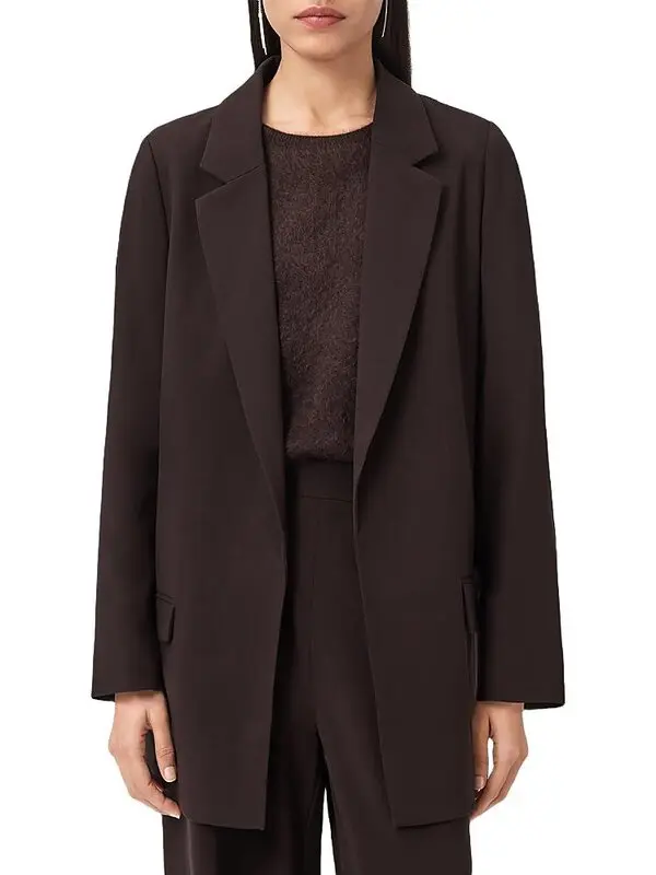 ALLSAINTS Aleida Tri Blazer - Oxblood Red