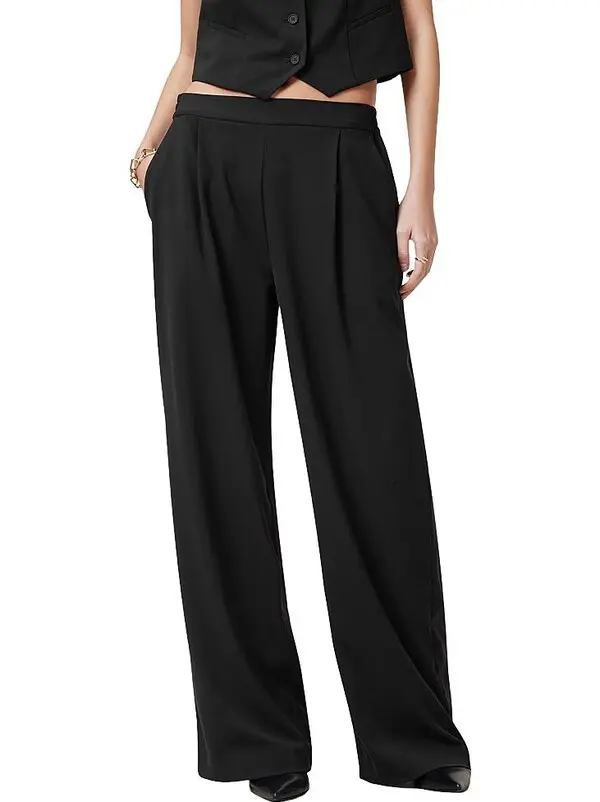 ALLSAINTS Aleida Wide Leg Trousers - Black