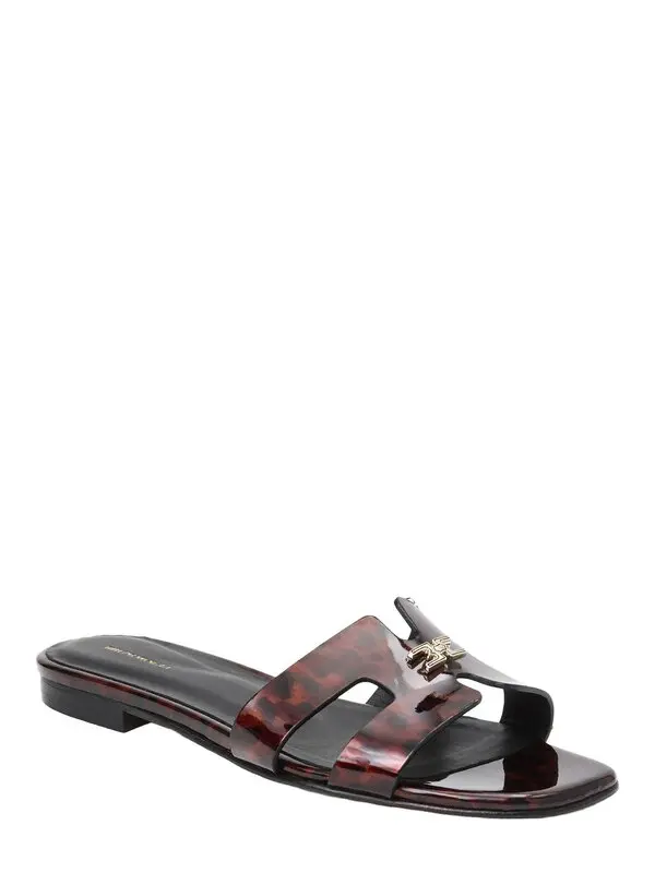 Bruno Magli Fina Slide Sandal - Tortoise Patent