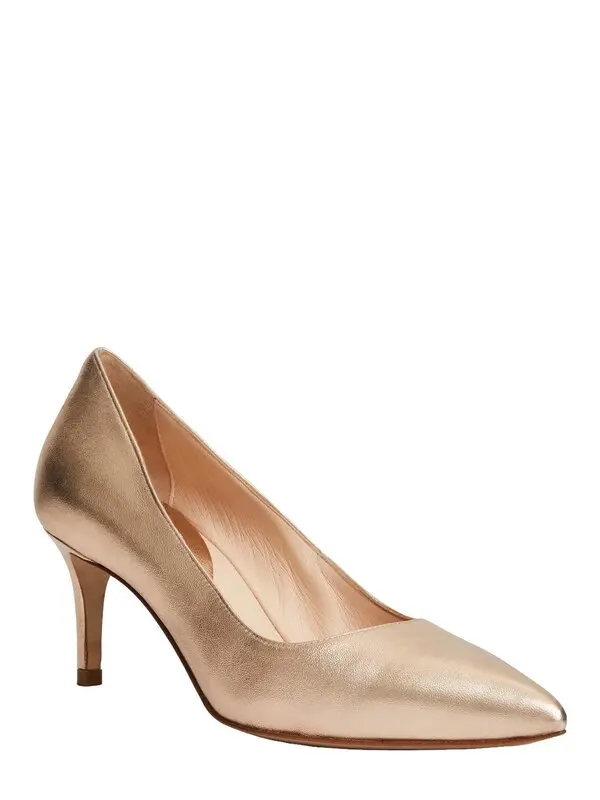 Bruno Magli Tara Pointed Toe Pump - Gold